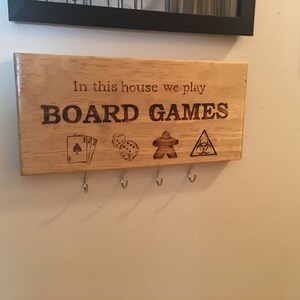 Board Game Key Rack, Key/mask Hanger - Etsy