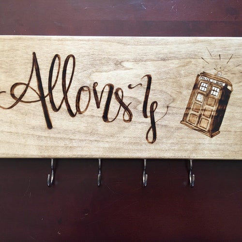 Doctor Who Inspired 'allons-y' Key Rack Key/mask - Etsy