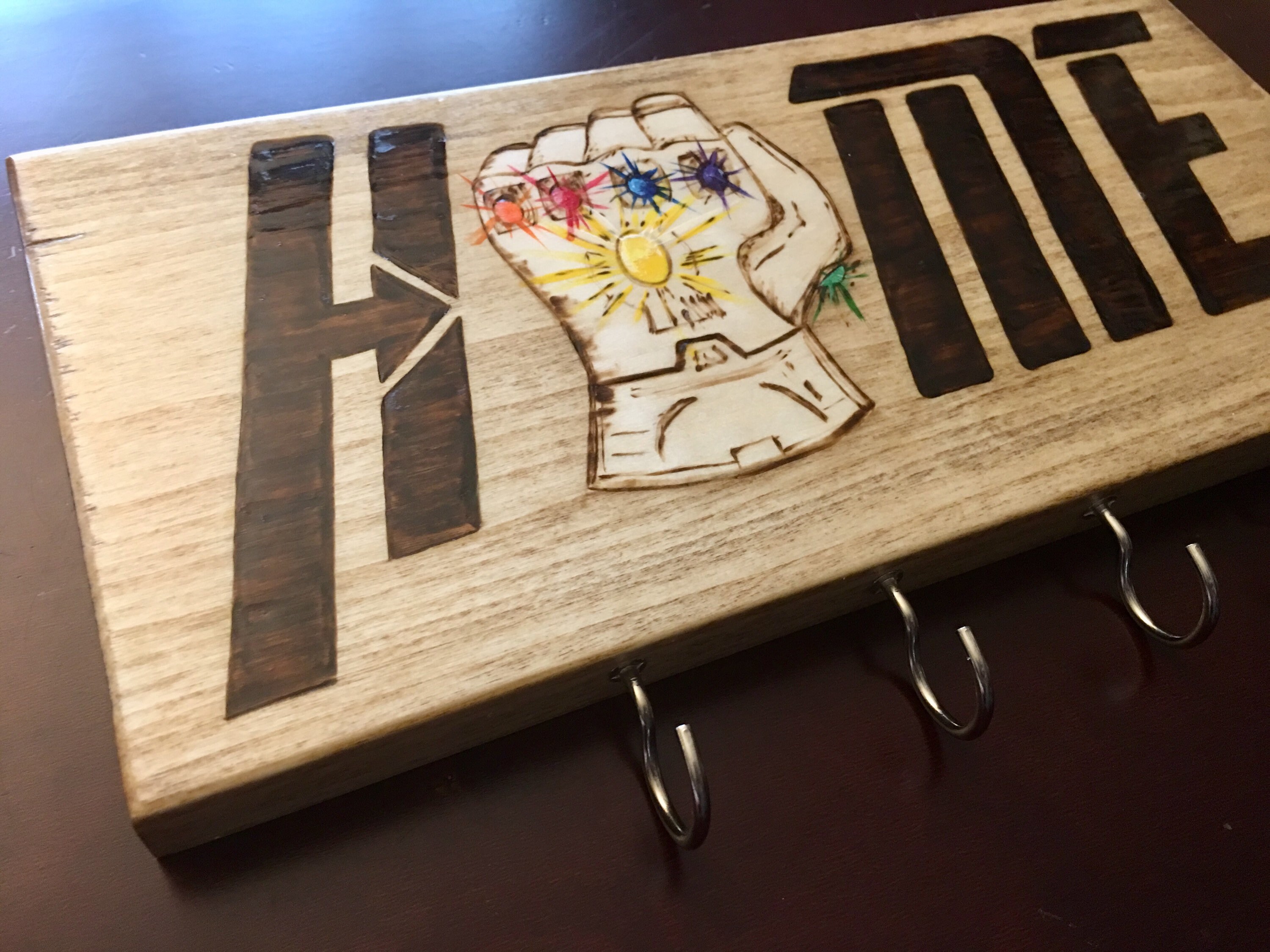 Marvel Avengers Inspired Infinity Gauntlet Key Rack Key/mask | Etsy