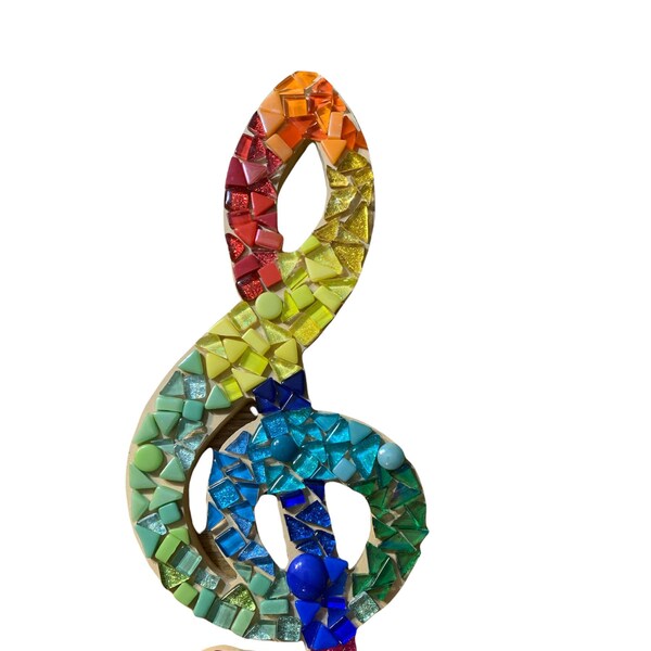Mosaic Music Note - Etsy