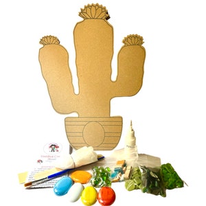 Cactus DIY Mosaic Kit for Adults, ARIZONA Cactus, Southwest Art - Etsy