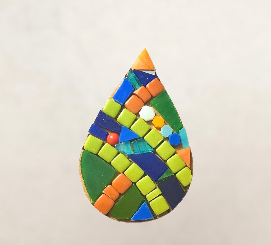 Tear Drops 2-DIY Mosaic/paint Kit-free STYLE, Wall Art - Etsy