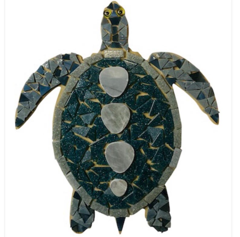DIY Sea Turtle Mosaic Kit/under the Sea/beach Theme/summer Fun - Etsy