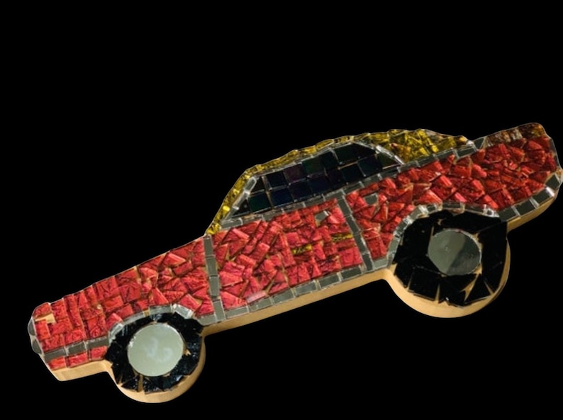 Hot Rod Car Mosaic Kit 10" DIY - Etsy