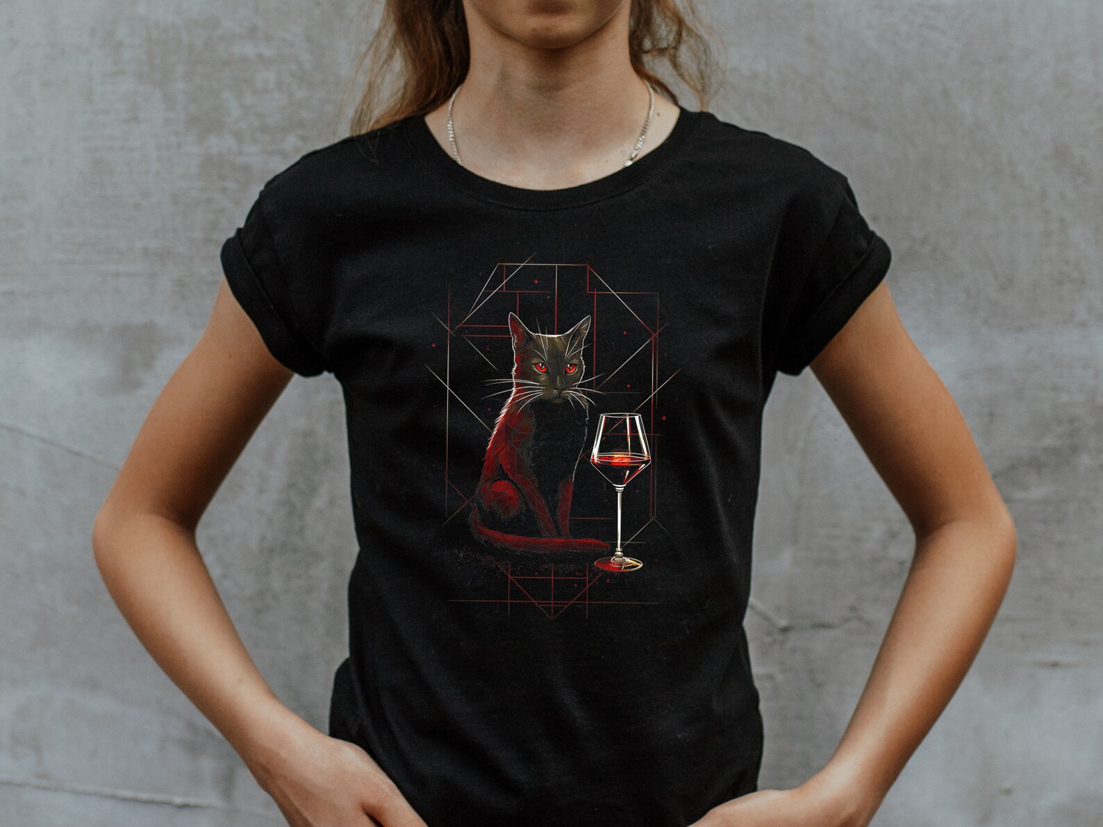 Nocturnal Feline Tee Dark Cat T-shirt Gothic Style Cat - Etsy