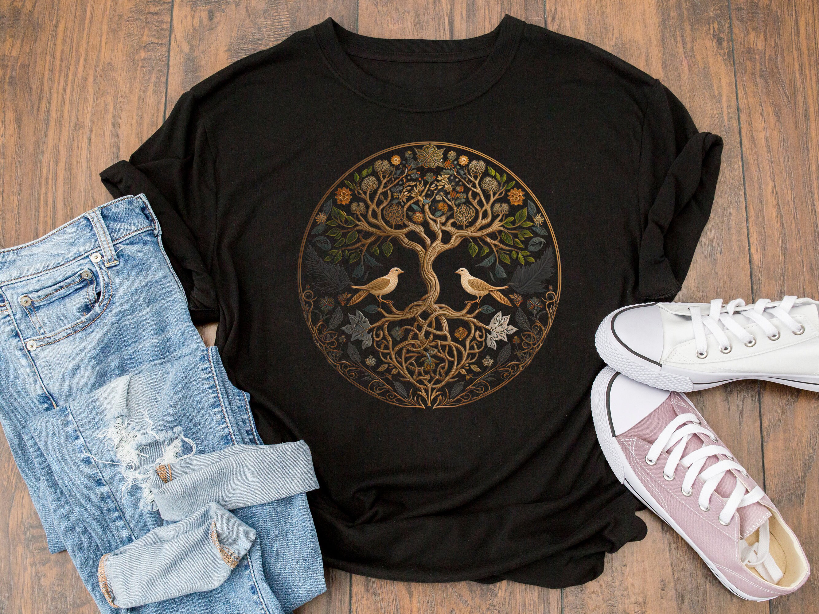 Tree of Life - Shirt, Floral Tee Shirt, Flower Shirt, Garden Shirt ...