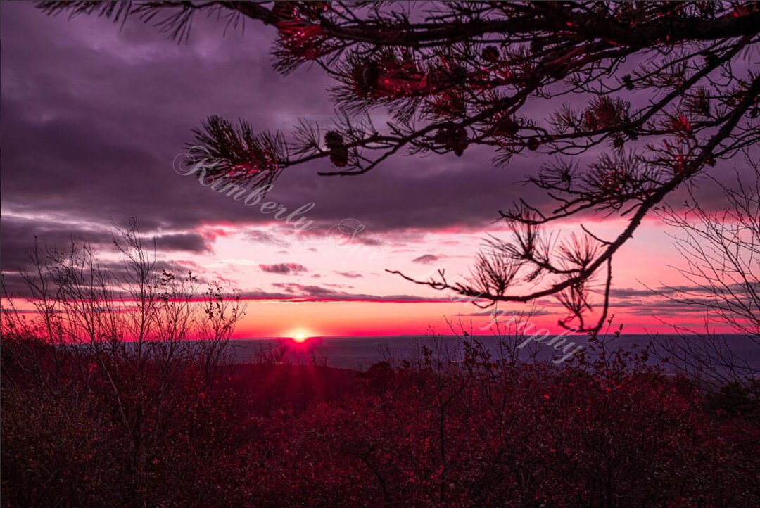 Gorgeous Evening Sunset High up in the Clouds at High Point - Etsy