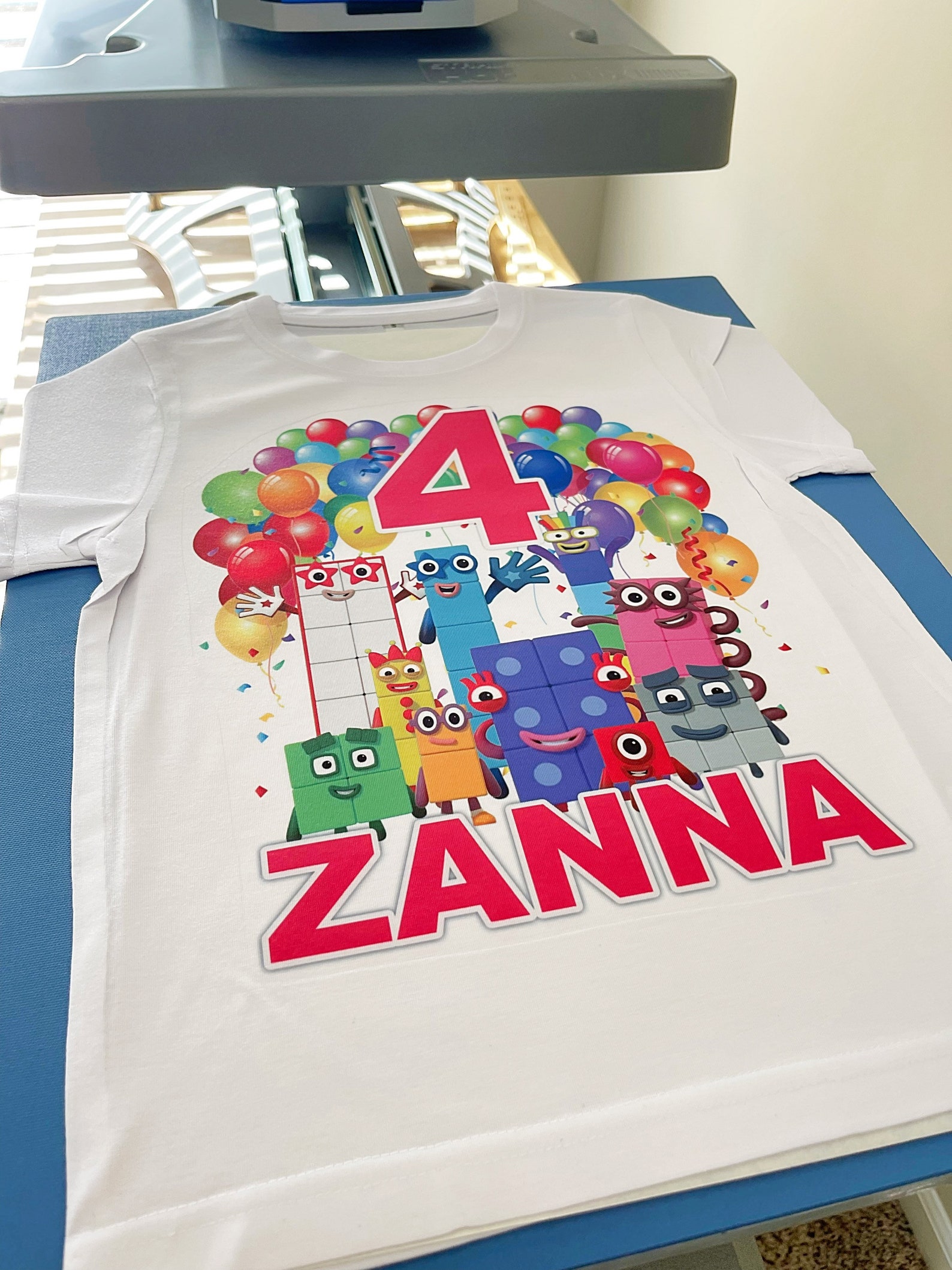 Numberblocks Birthday PNG, Numberblocks Digital Design for Shirts ...