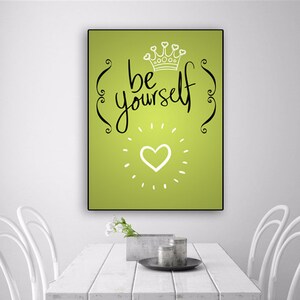 Be Yourself Printable Downloadable Quote Popular Quotes - Etsy