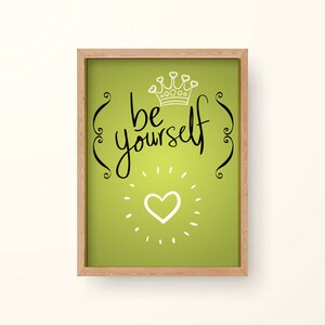 Be Yourself Printable Downloadable Quote Popular Quotes | Etsy