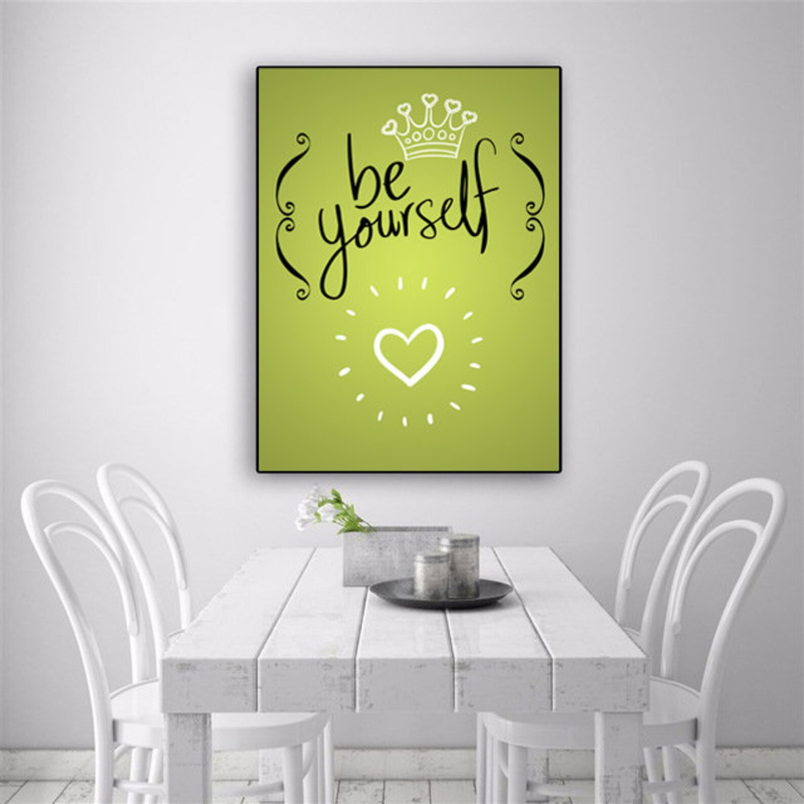 Be Yourself - Printable Downloadable Quote, Popular Quotes - Green Wall ...