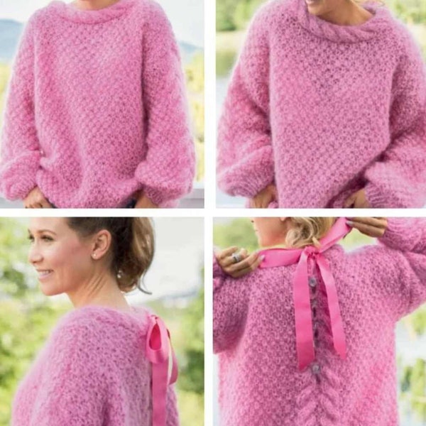 Pink Mohair Sweater - Etsy
