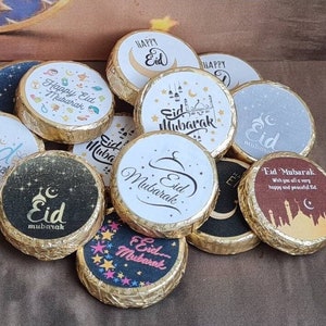 Set of 50 X 3cm Eid Mubarak Chocolate Coins - Etsy