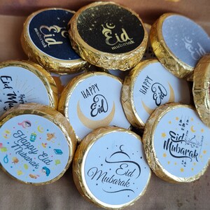 Set of 50 X 3cm Eid Mubarak Chocolate Coins - Etsy