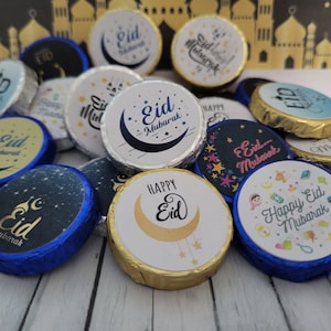 Set of 50 X 3cm Eid Mubarak Chocolate Coins - Etsy