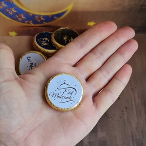 Set of 50 X 3cm Eid Mubarak Chocolate Coins - Etsy