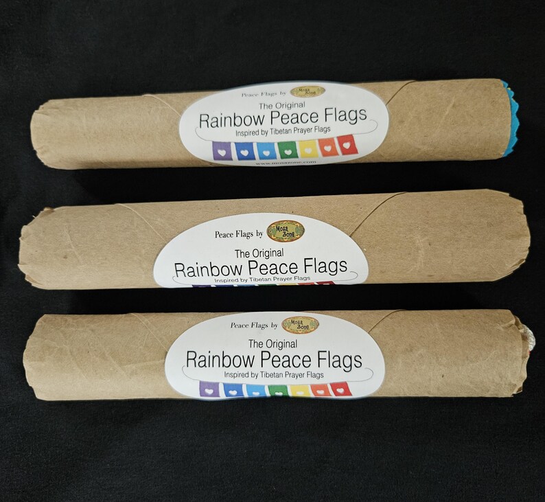 RAINBOW PEACE FLAGS - Etsy