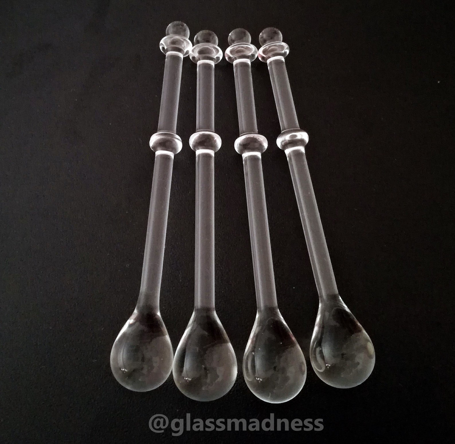 Glass Lace Bobbins a Pair of Hand Made Lace Bobbins - Etsy