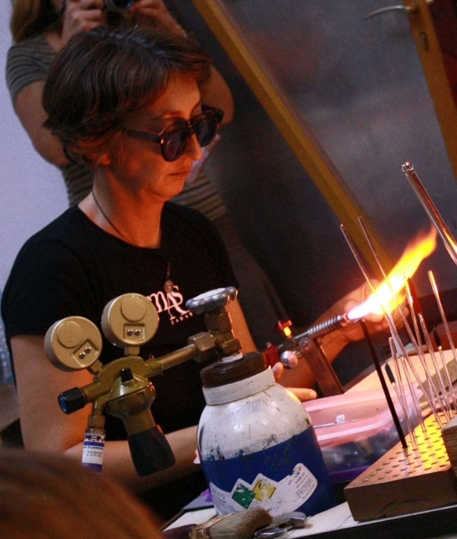 Glass Lace Bobbins a Pair of Hand Made Lace Bobbins | Etsy