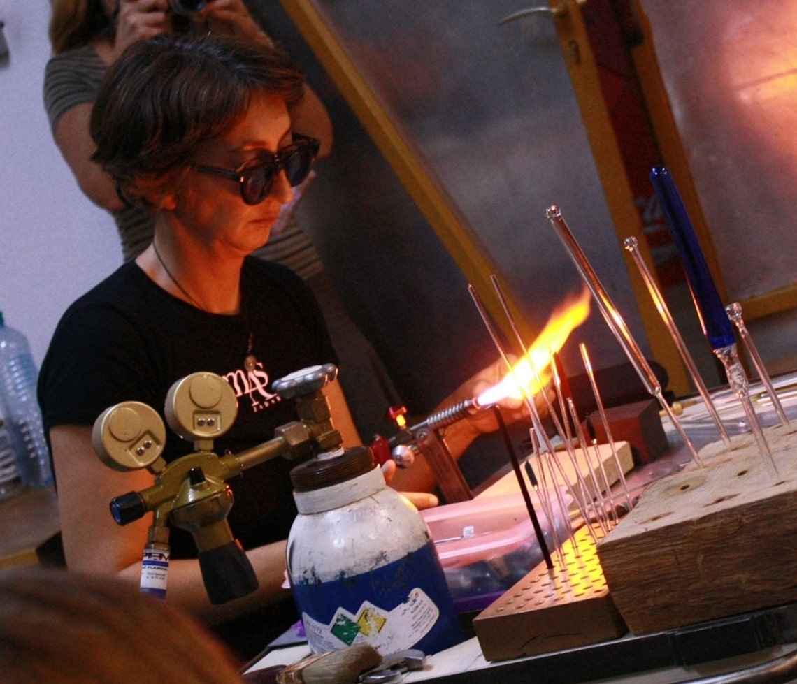 Miniature Amber Glass Vase Glass Collectibles Handblown - Etsy