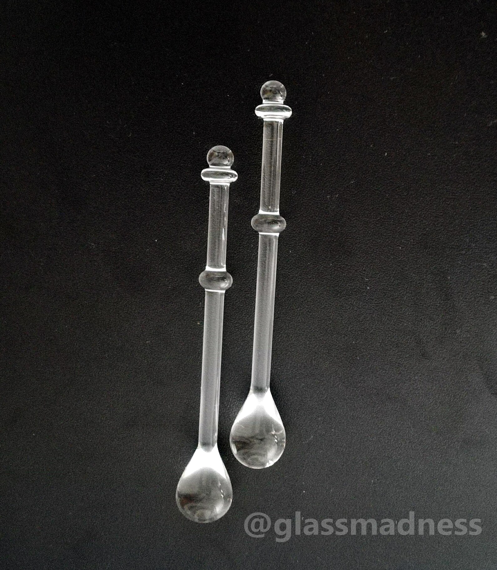 Glass Lace Bobbins a Pair of Hand Made Lace Bobbins - Etsy