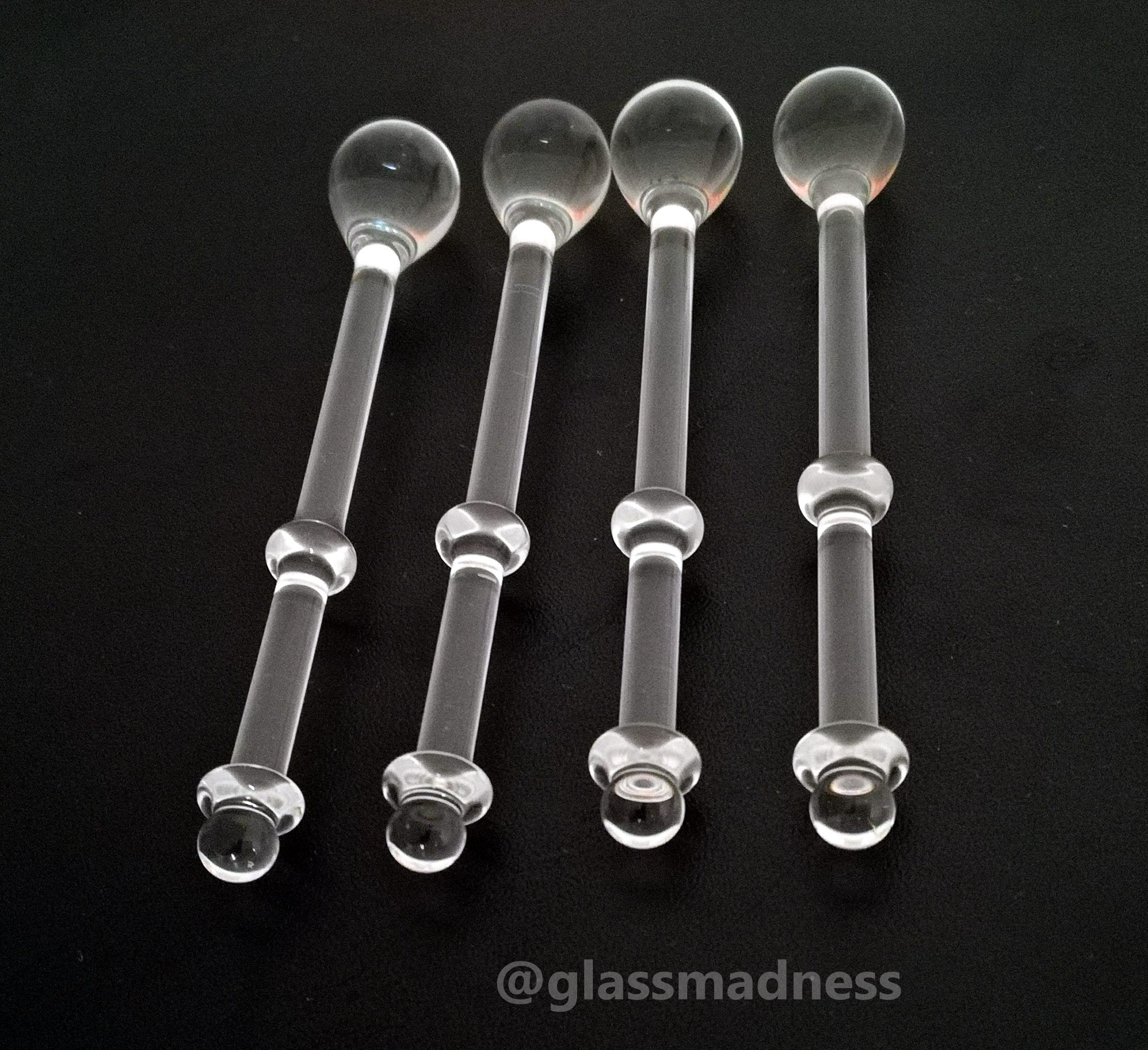 Glass Lace Bobbins a Pair of Hand Made Lace Bobbins - Etsy