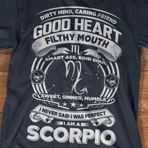 Scorpio T-shirt Scorpio Shirt Zodiac Astrology Shirt | Etsy