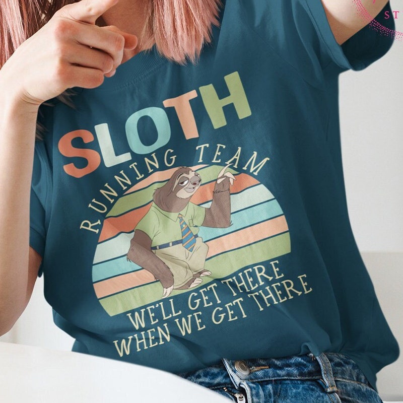 T Shirt Sloth Running Shirt - Etsy