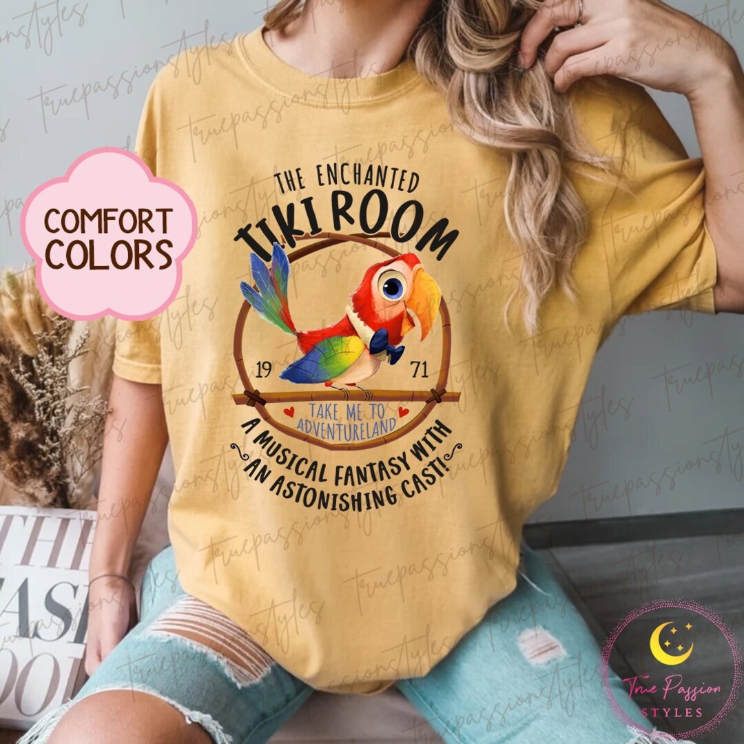 Comfort Colors Enchanted Tiki Room Shirt, Adventureland Polynesian T ...