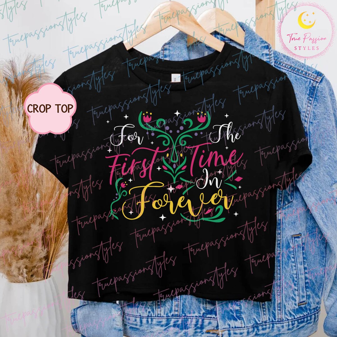 Frozen Crop Top, for the First Time in Forever Crop Top E7139 - Etsy