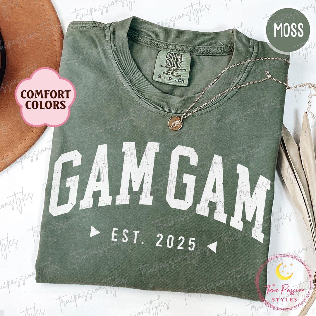 Comfort Colors® Custom Gam Gam Shirt, New Gam Gam Tshirt, Promoted to ...