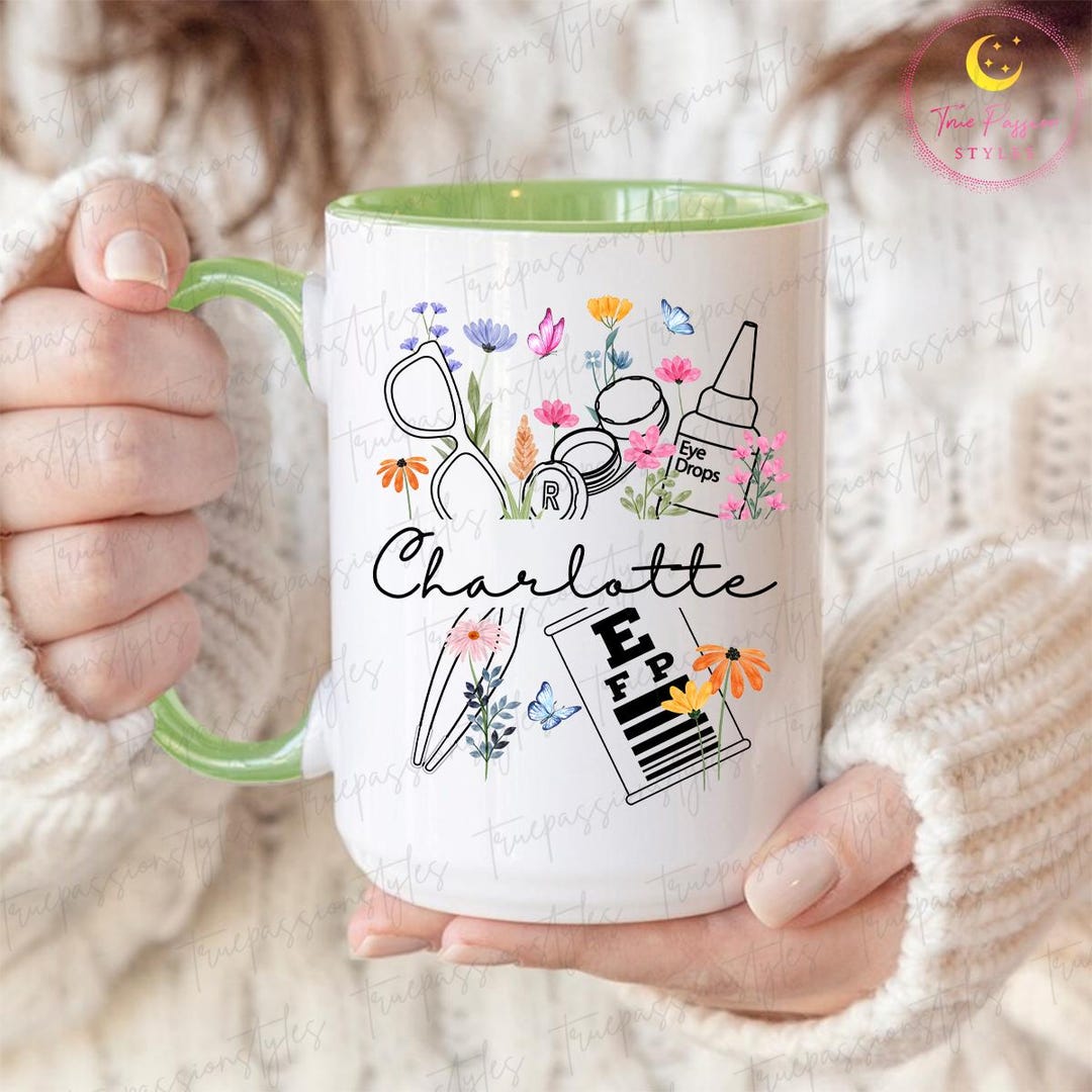 Personalized Optometry Mug, Custom Ophthalmologist Mug, Optometrist ...