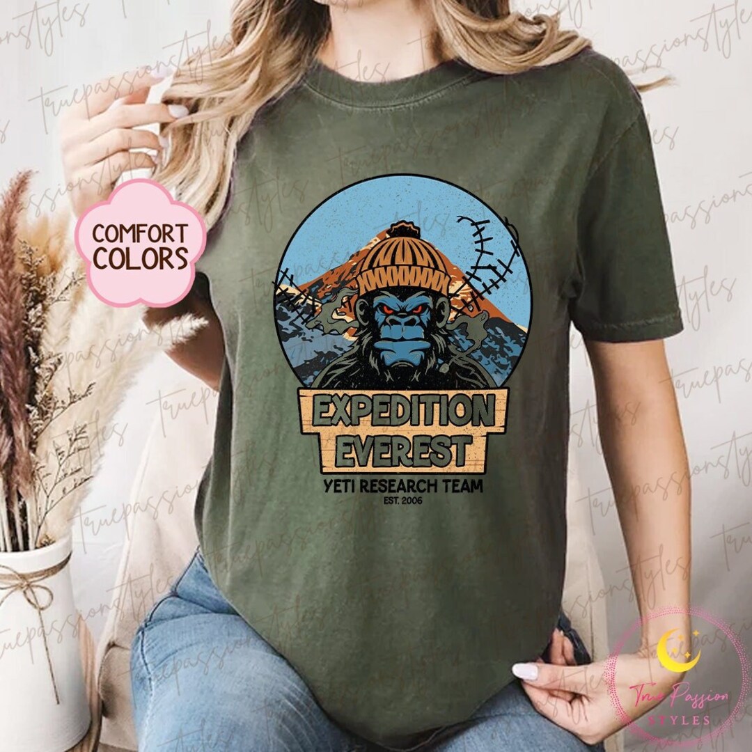 Comfort Colors Expedition Everest Shirt, Yeti Research Team T-shirt ...