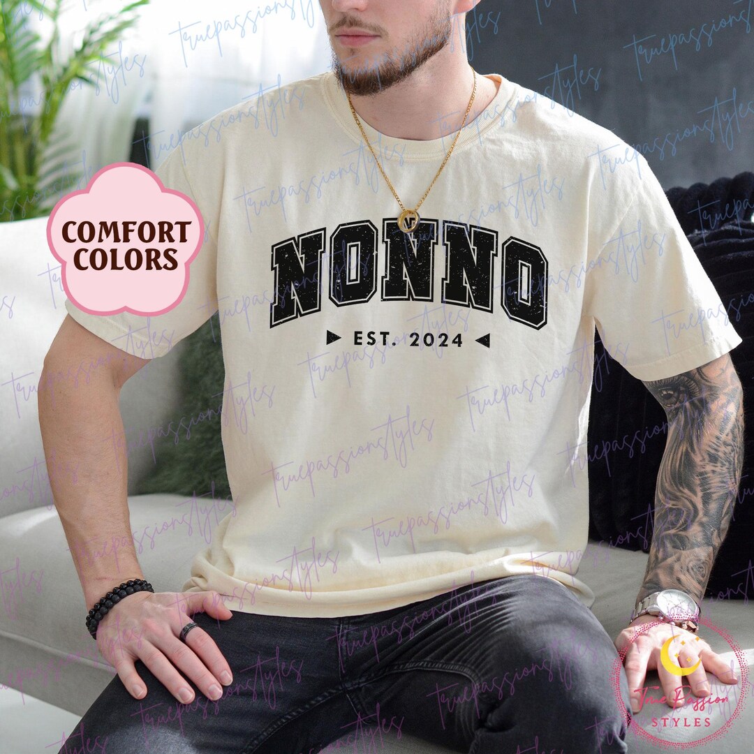 Comfort Colors® Custom Nonno Shirt, Fathers Day Gifts, Personalized ...