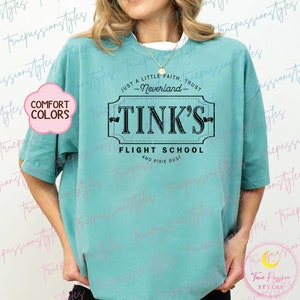 Comfort Colors® Tinkerbell Tink Flight School Shirt, Tinkerbell ...