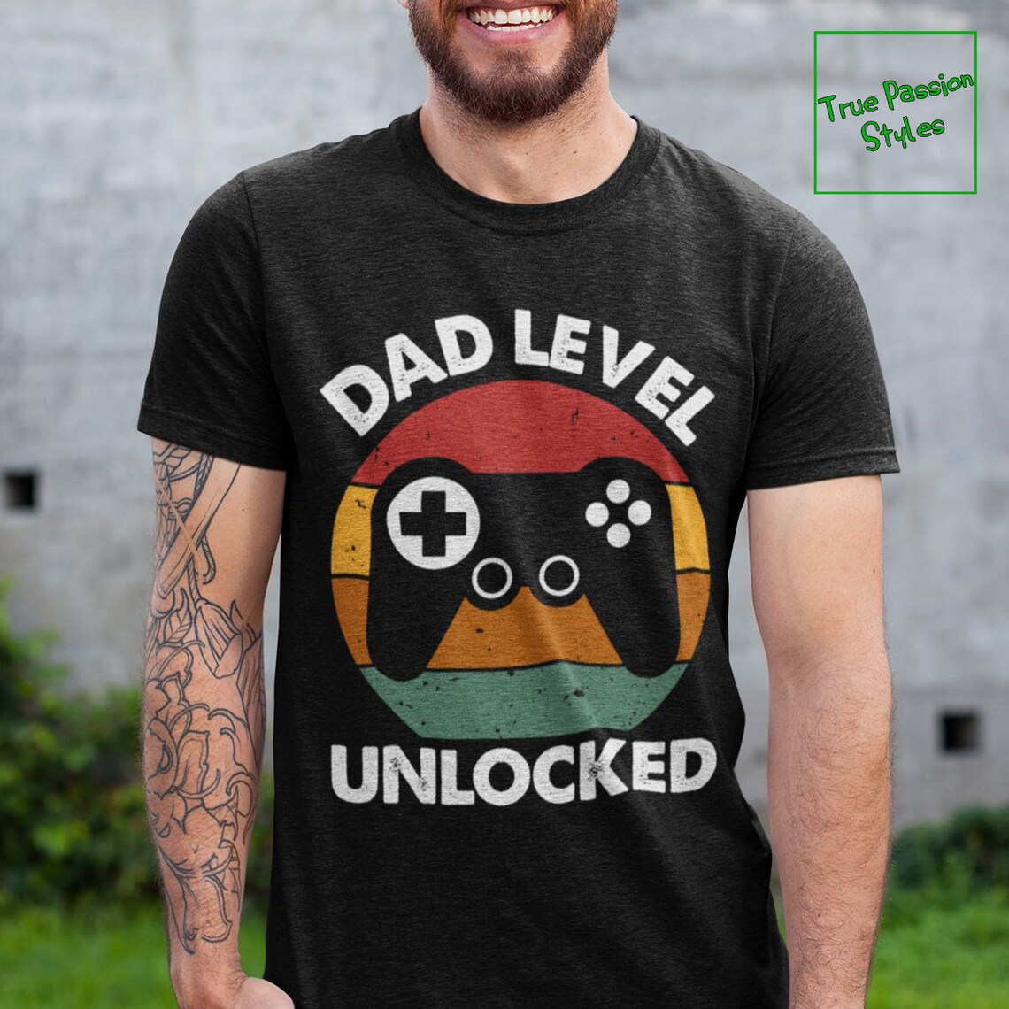 Funny New Dad Shirt, Dad Level Unlocked Tee Shirt, Gaming Shirt, First ...