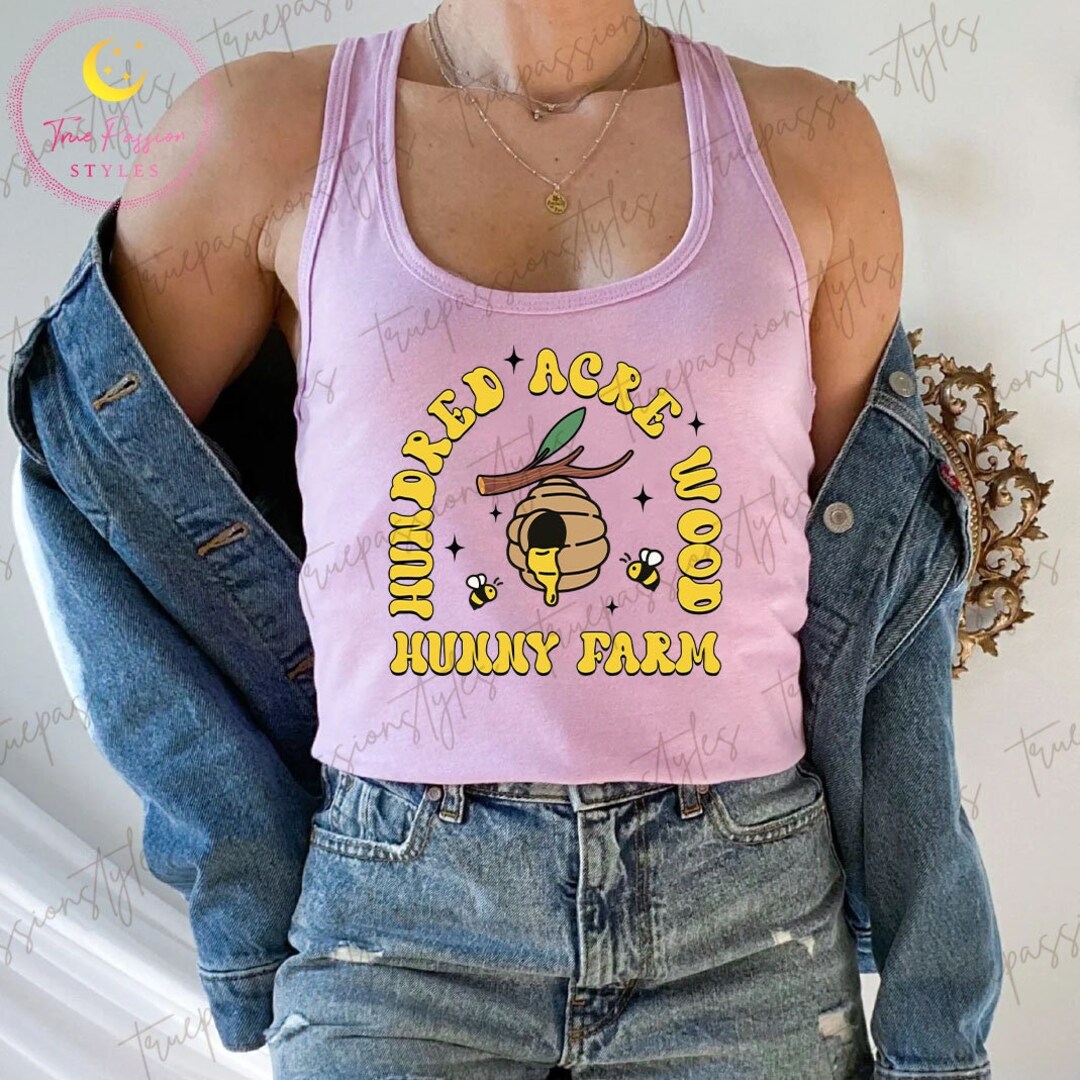 Hundred Arce Wood Hunny Farm Tank Top, Winnie the Pooh Ladies Tank ...