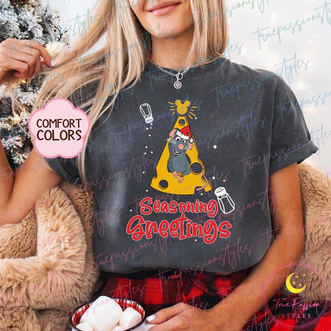 Comfort Colors® Ratatouille Remy Christmas Shirt, Remy Mouse Chef Shirt ...