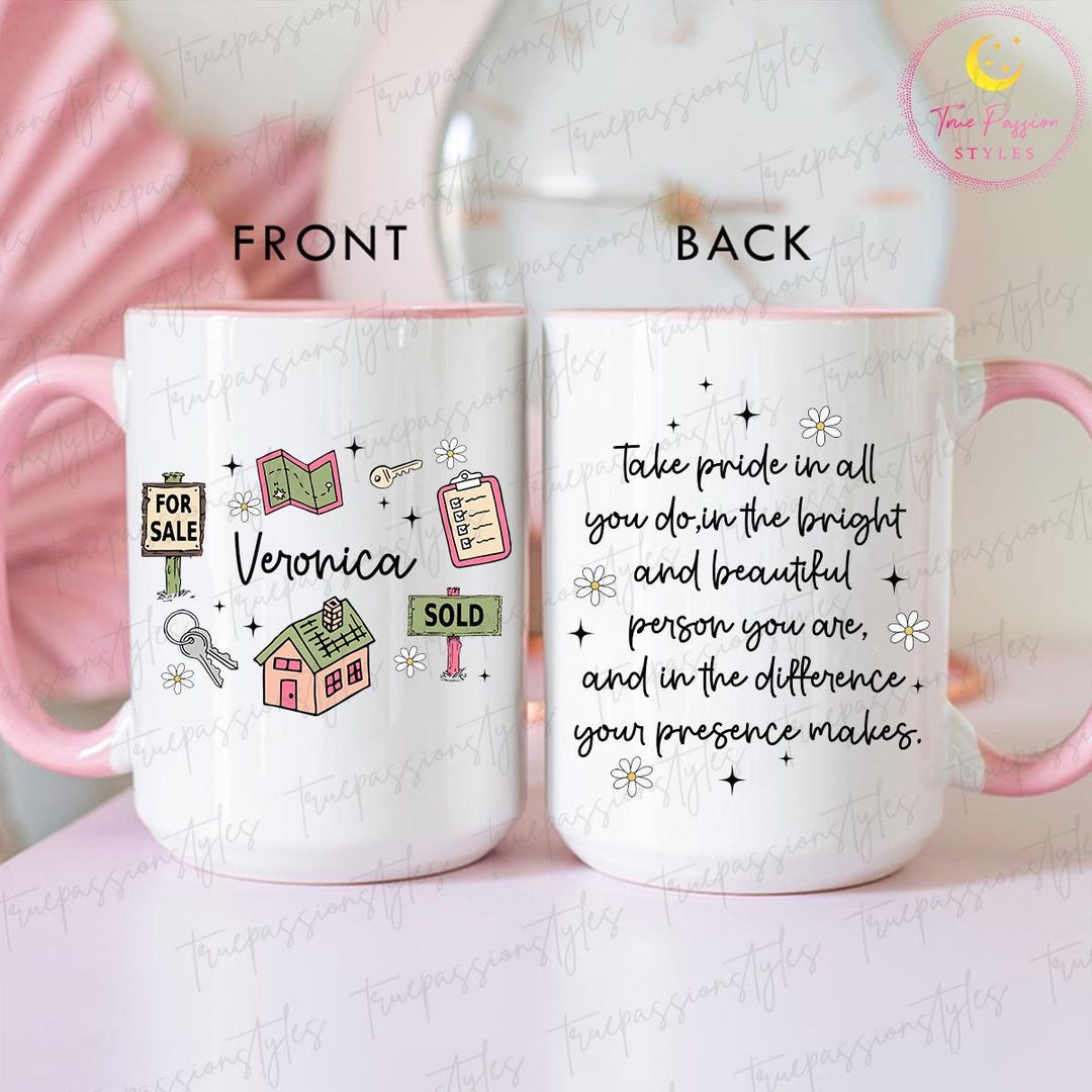 Personalized Realtor Mug, Custom Real Estate Agent Gift, Gift for ...