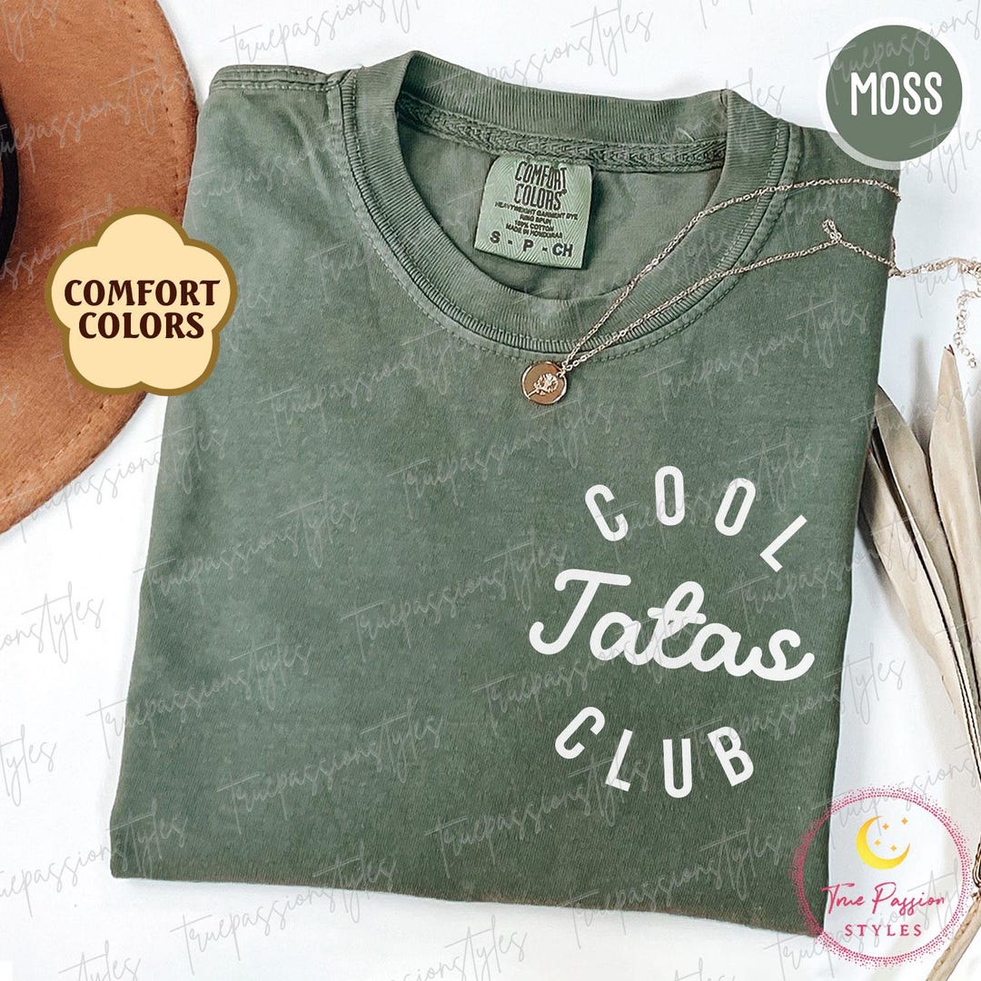 Comfort Colors® Tata Shirt, Cool Tatas Club, Fathers Day Gift for Tata ...