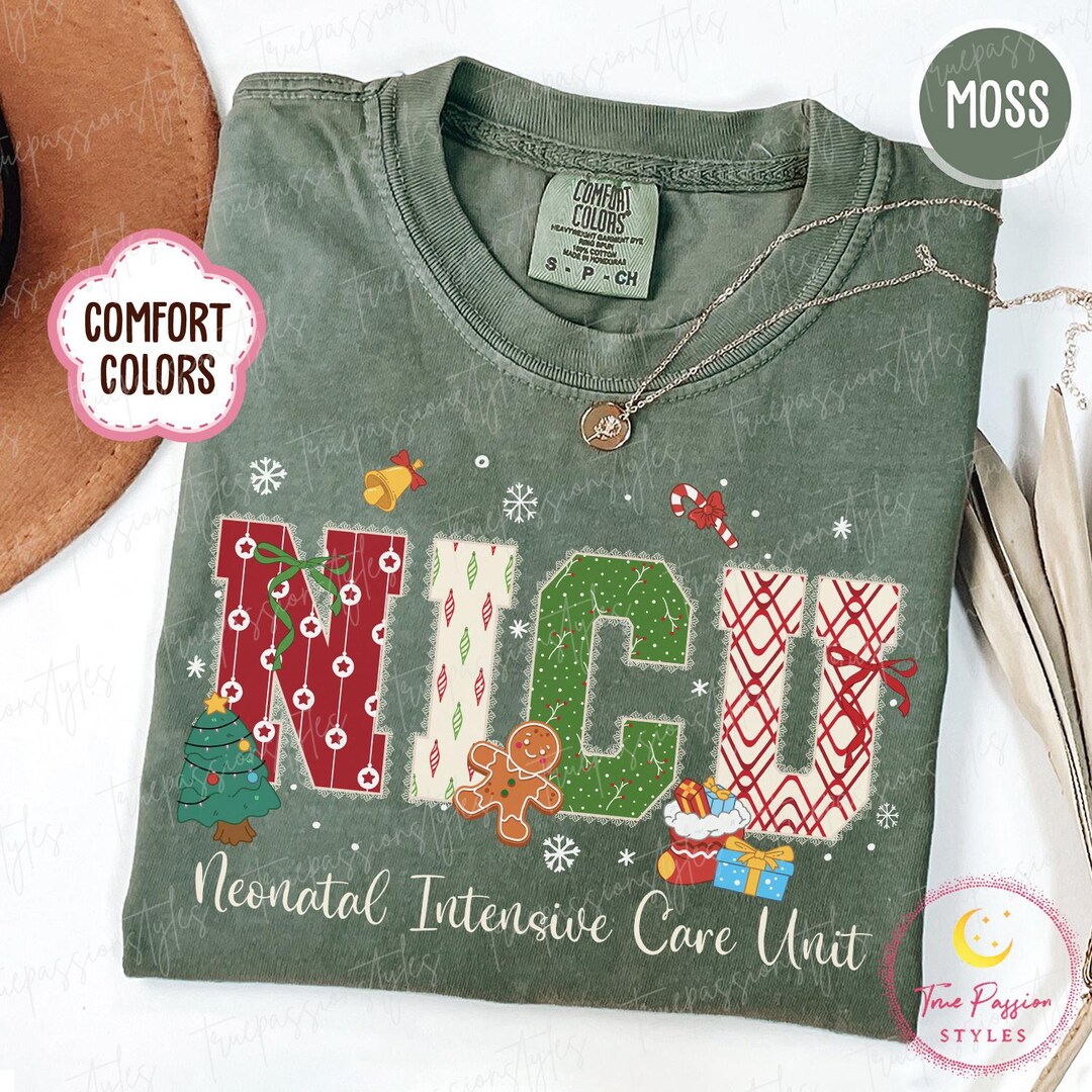 Comfort Colors® NICU Nurse Shirt, Neonatal Intensive Care Unit T-shirt ...