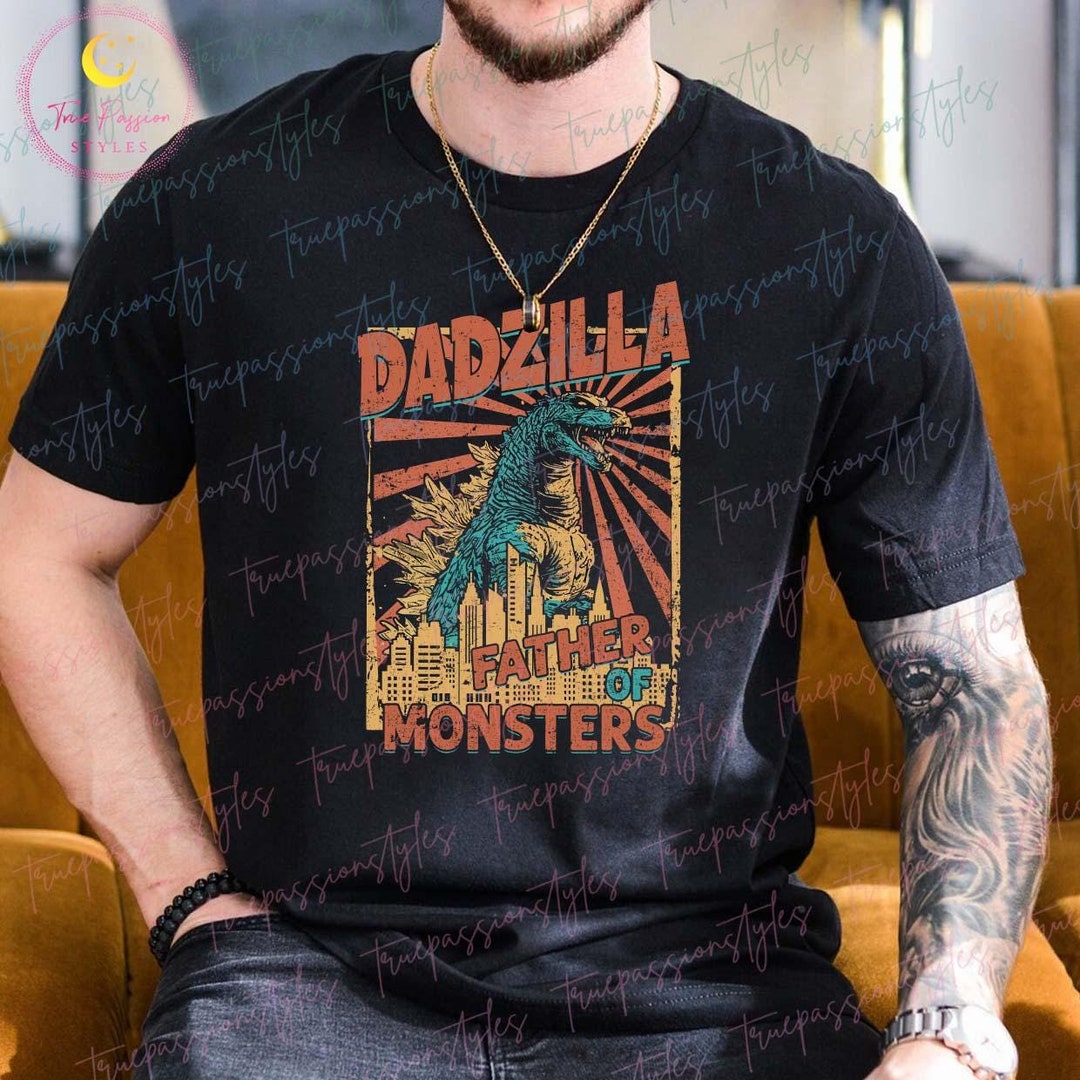 Dadzilla Shirt, Cool Daddy Dinosaur Shirt, Funny Papa Shirt, Dino ...