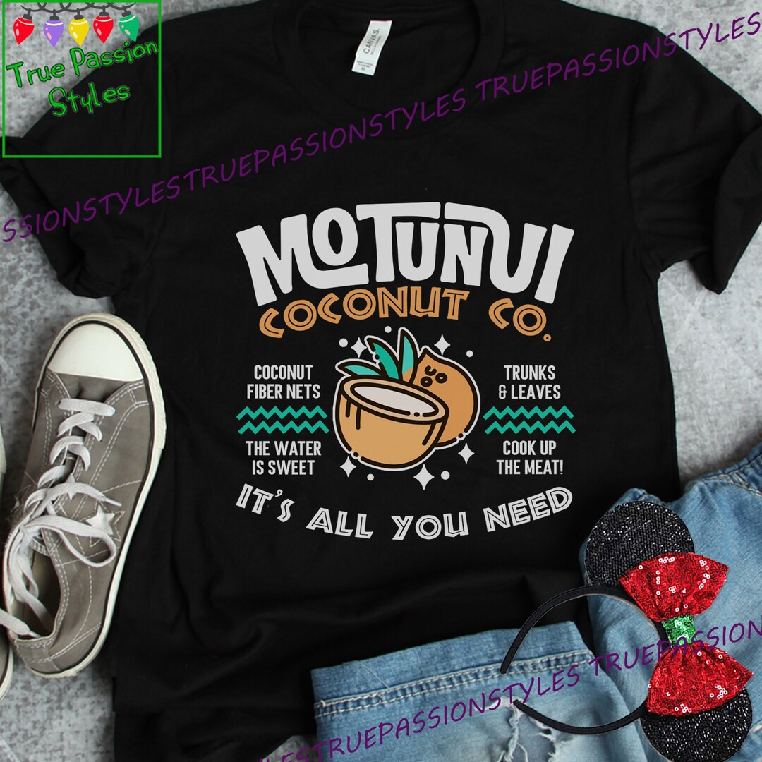Motunui Coconut Co Shirt, Long Sleeve, Sweatshirt, Hoodie - Moana ...