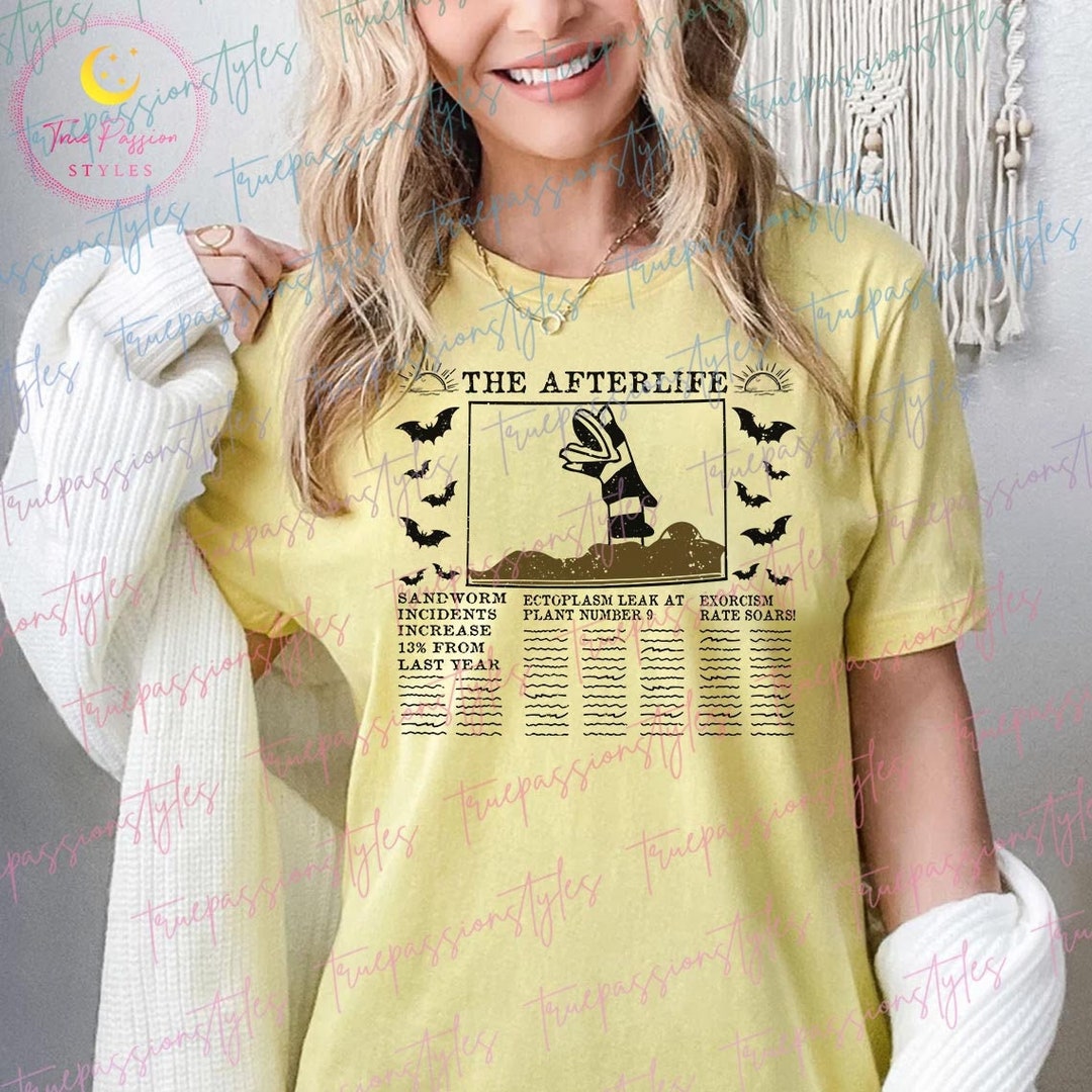 Sandworm Newspaper Shirt, Goth Halloween Shirt, Halloween Movie Shirt ...