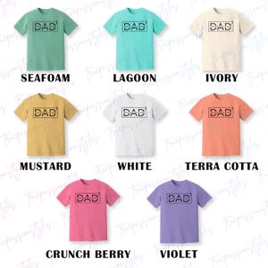 Comfort Colors® Custom Dad 3 Shirt With Kids Names, Father of 3 Kids ...