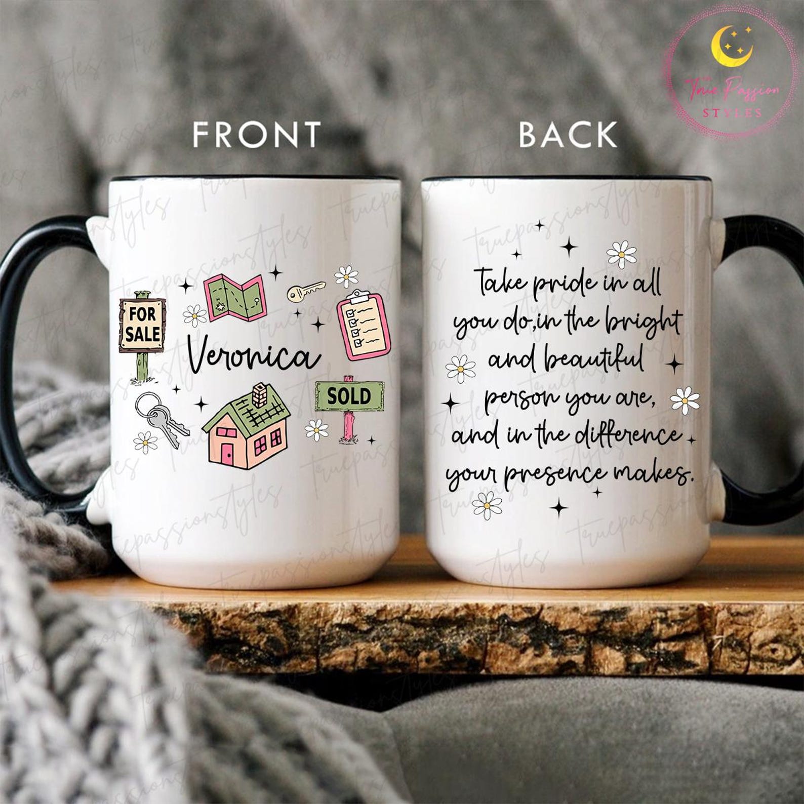 Personalized Realtor Mug, Custom Real Estate Agent Gift, Gift for ...