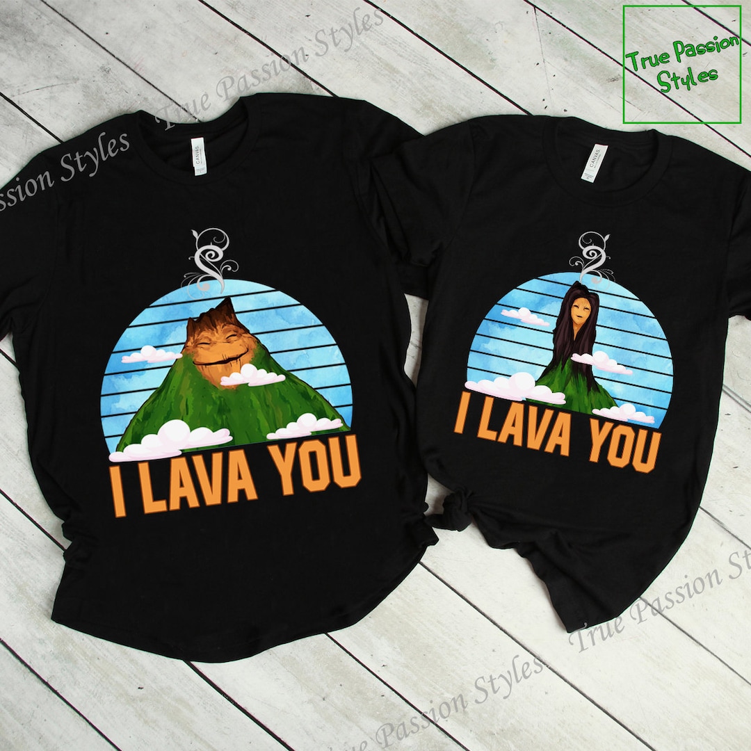 Lava Film Couple Shirt, I Lava You Volcanoes T-shirt, Uku and Lele Tee ...