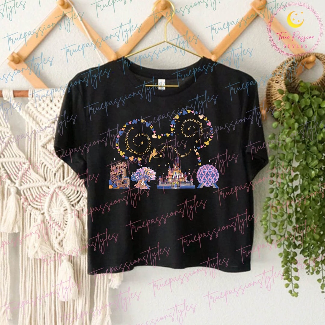 Four Parks Crop Top, Magic Kingdom Crop Top, Animal Kingdom Theme Park ...