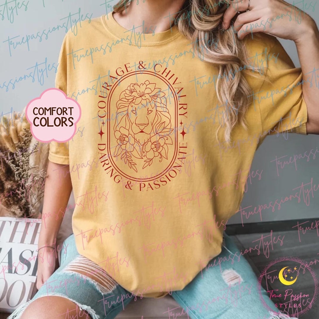 Comfort Colors Courage & Chivalry Lion House Shirt, Magic School T ...