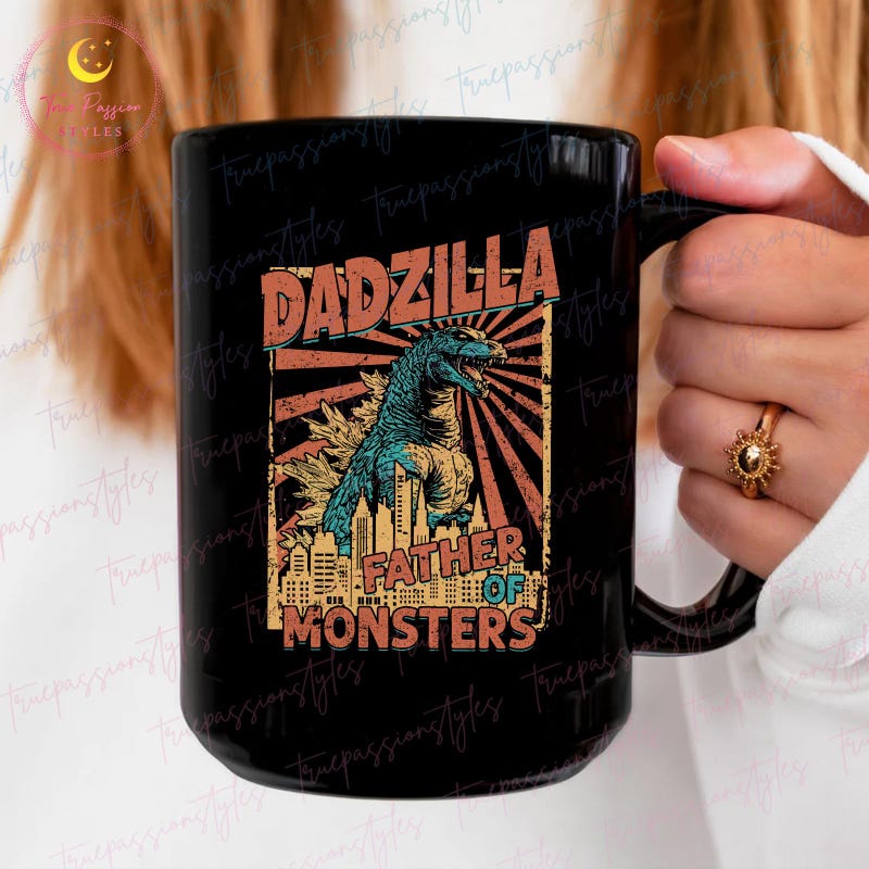 Godzilla Funny Mugs - Etsy UK